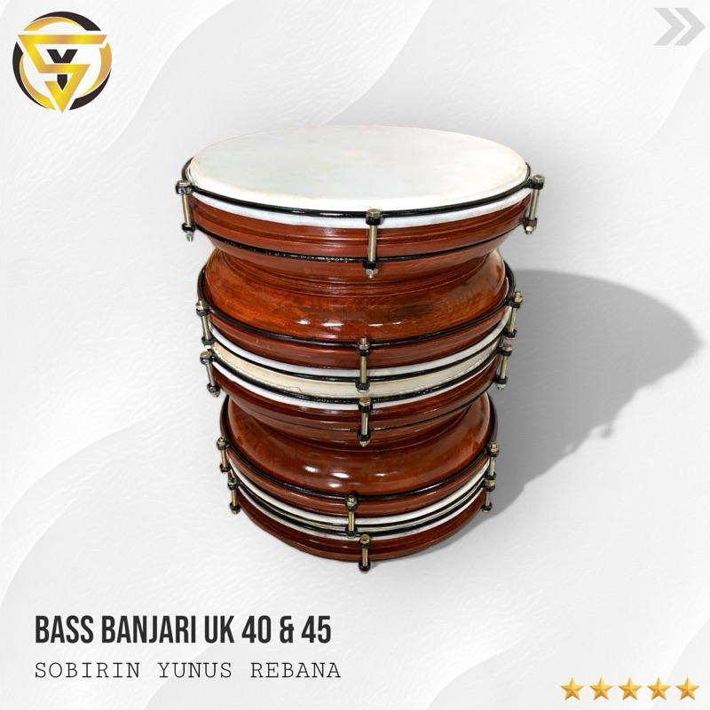 Jual Bass Hadroh Rebana Bass Banjari Bass Stell Bass Tangan ukuran 35 ...