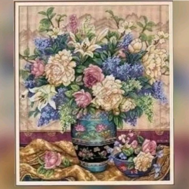 Jual PaKet kristik bunga oriental splendor bunga peoni mawar elegan ...