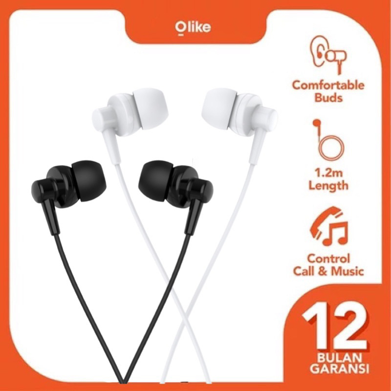 Jual OLIKE E11 New Handset Earphone In-Ear Deep Ultra Super Bass Light ...