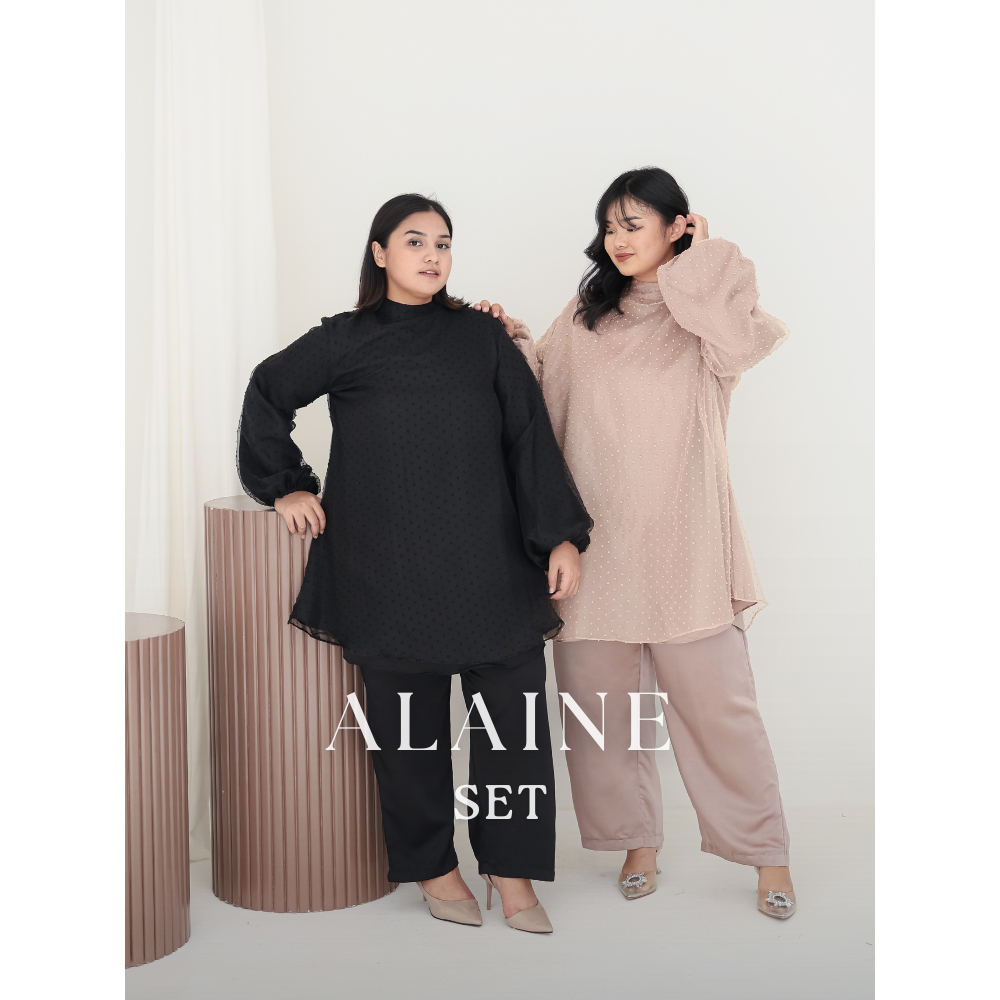 Jual Xtramiles - Alaine Set | Set Wanita Hijab Friendly Lengan Panjang Celana Panjang Reguler ...