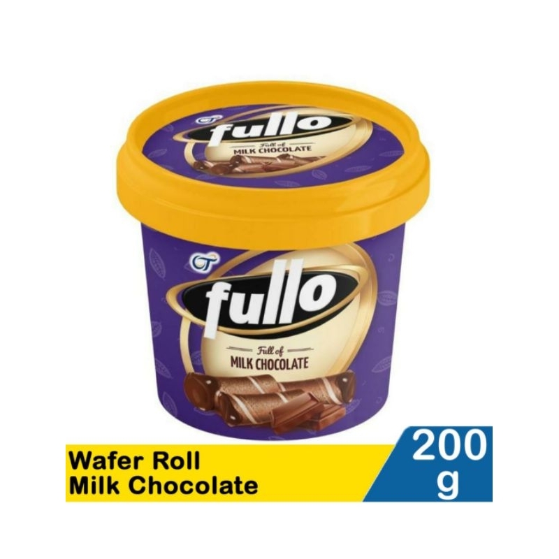 Jual Fullo wafer roll milk chocolate 200g | Shopee Indonesia