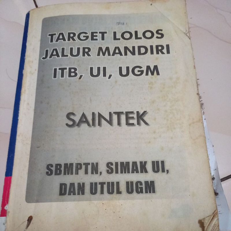 Jual BUKU SAKTI UJIAN MASUK ITB UI UGM SAINTEK | Shopee Indonesia Jual BUKU SAKTI UJIAN MASUK ITB UI UGM SAINTEK | Shopee Indonesia