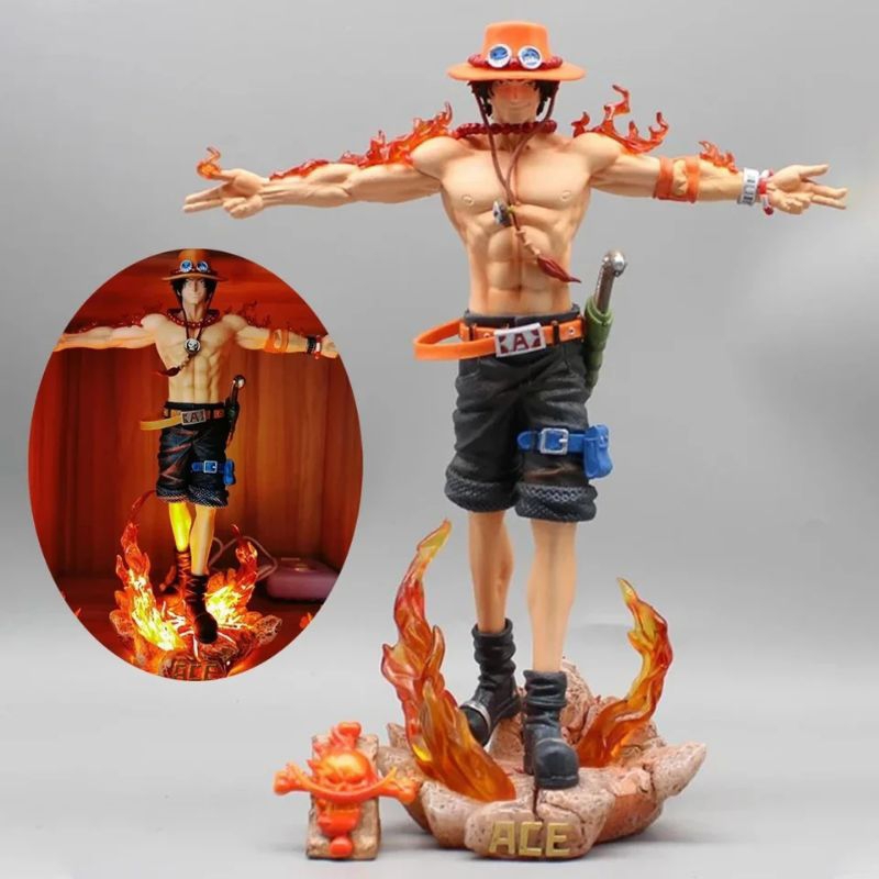 Jual Action Figure One Piece Portgas D Ace Alabasta Battle 2 Tangan ...