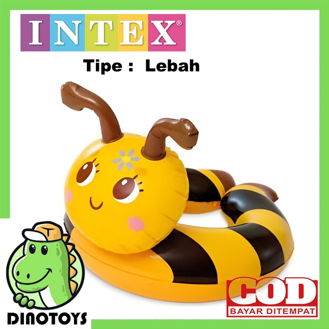 Jual DINOTOYS INTEX BAN PELAMPUNG ANAK MOTIF ANIMAL SPLIT 59220 BEBEK ...