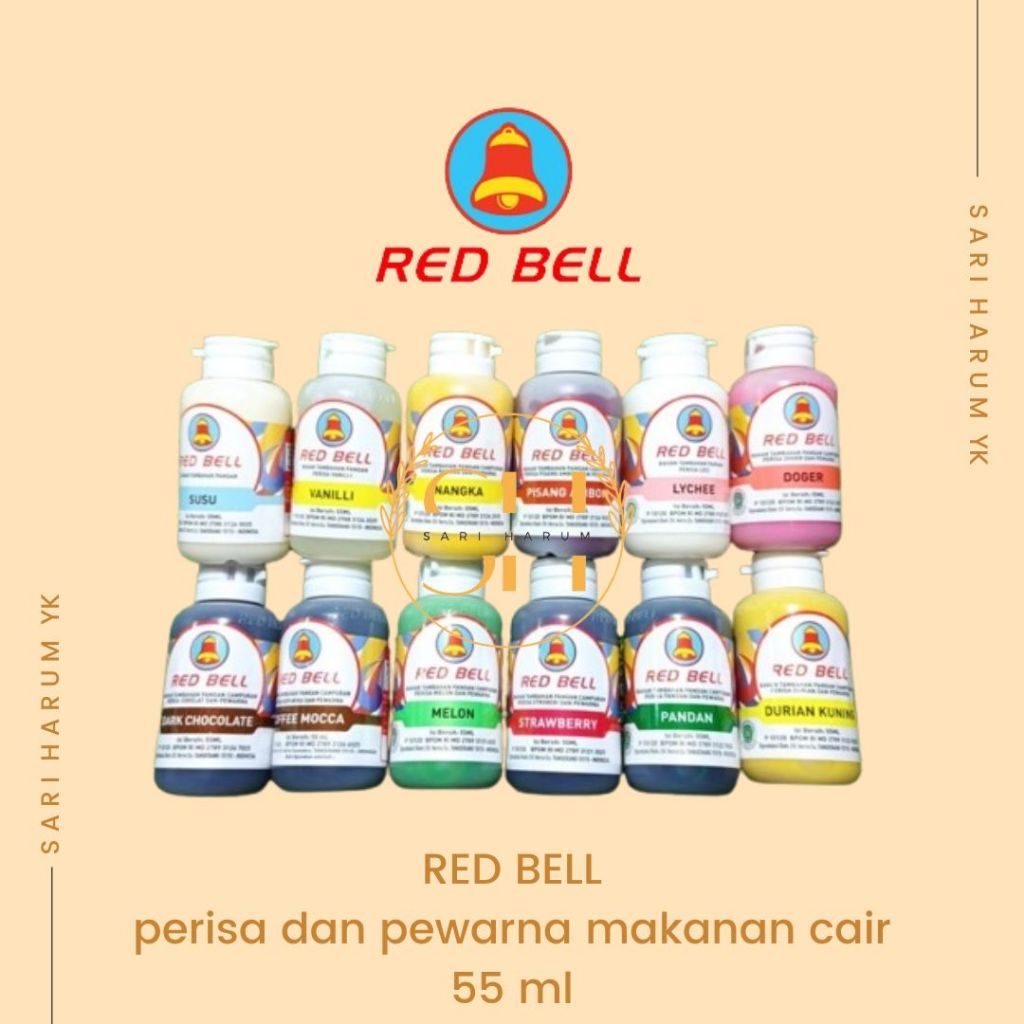 Jual Pewarna makanan | perisa makanan | redbell | pewarna cair | perisa ...