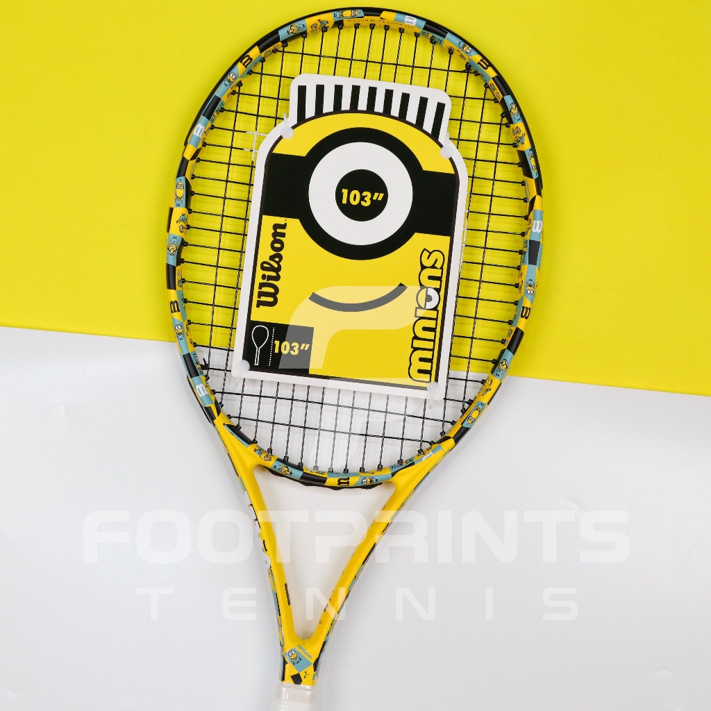 Jual Raket Tenis Wilson Minions 3.0 103 Tennis Racket Pemula 270 gr Ori ...