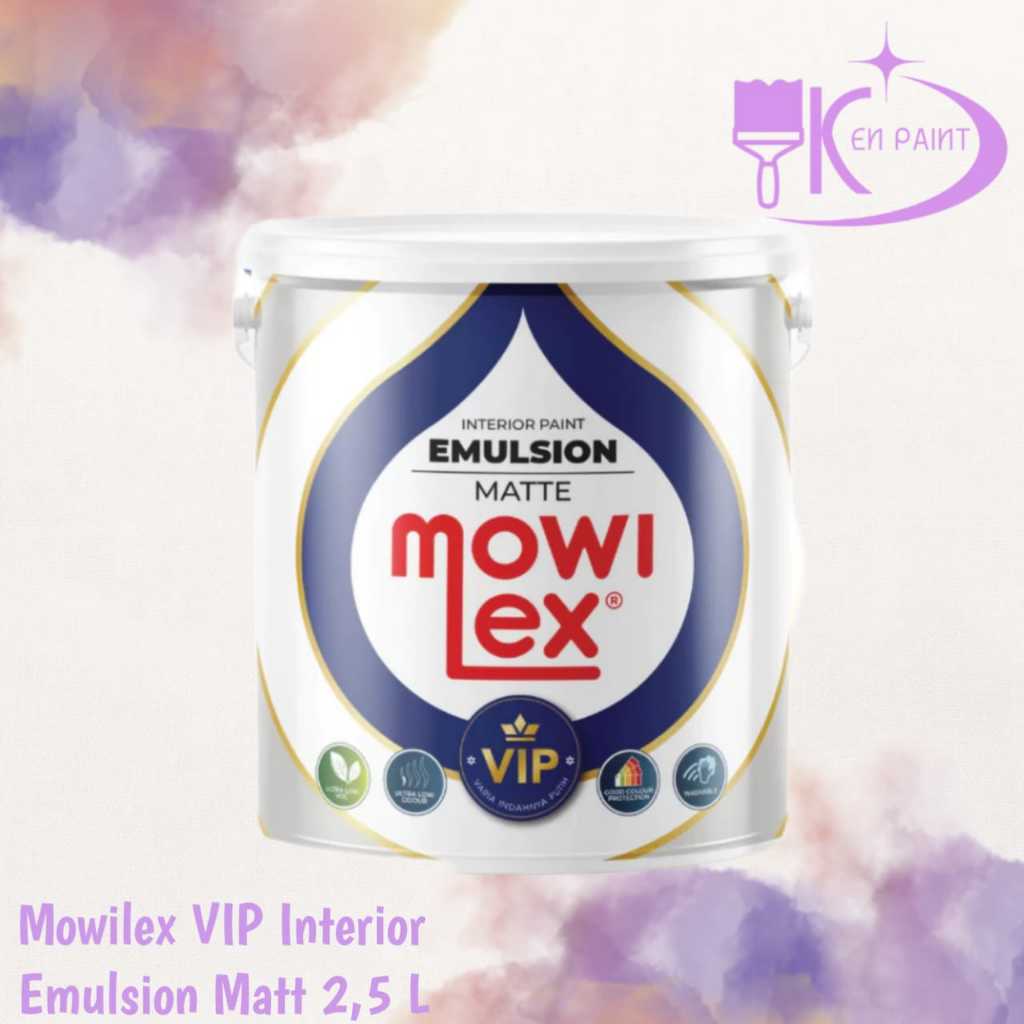 Jual Mowilex Emulsion VIP Neutral Color Cat Tembok 2.5 Liter (White ...