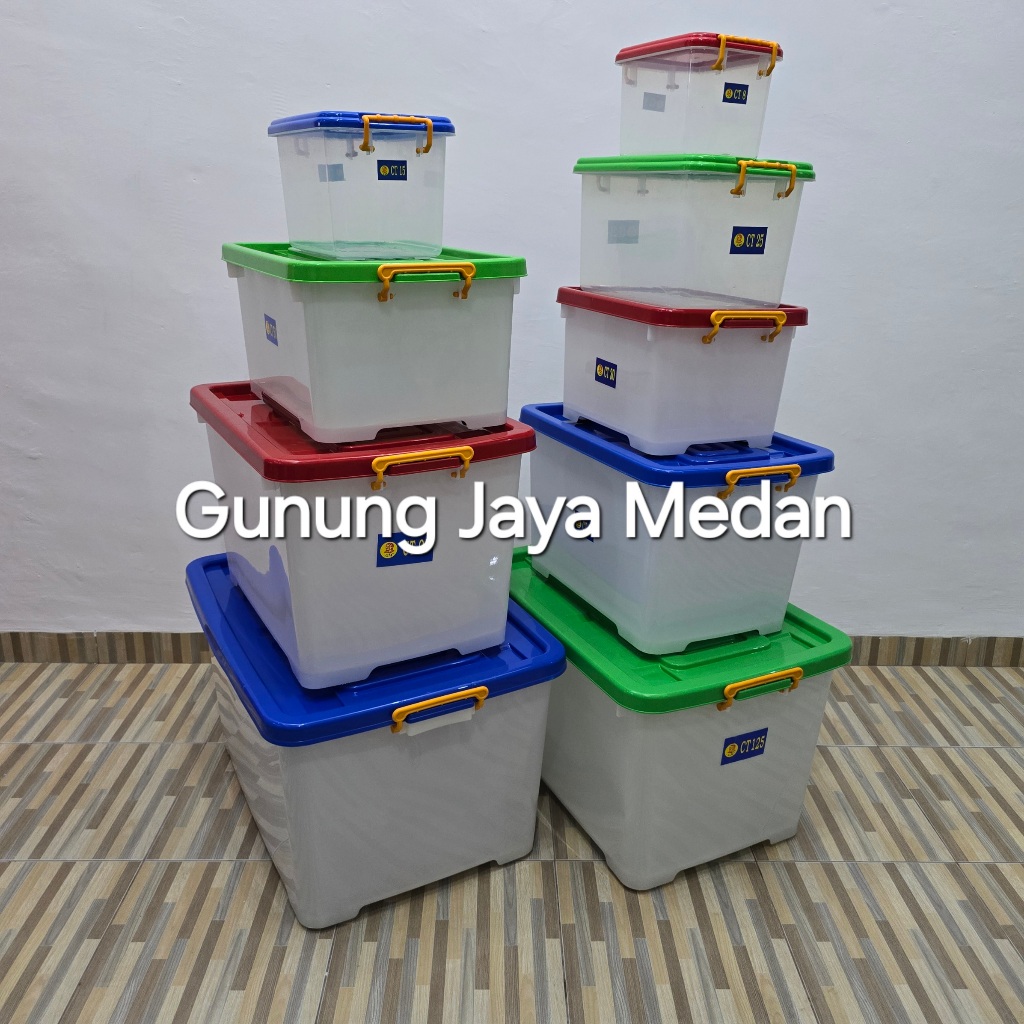 Jual Container Plastik Tutup Serbaguna 30L 50L 75L 95L 125L 150L Box ...