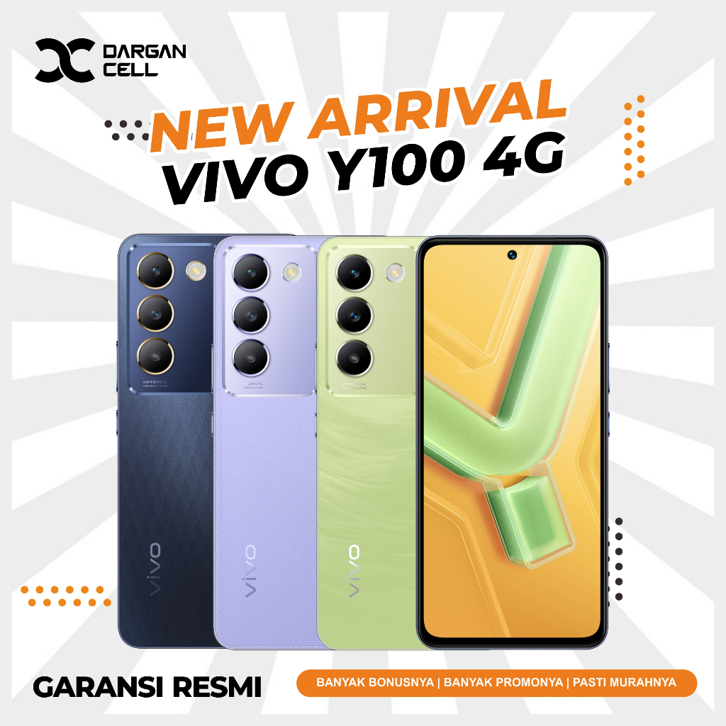 Jual VIVO Y100 4G 8/128GB | 8/256GB NEW GARANSI RESMI | Shopee Indonesia