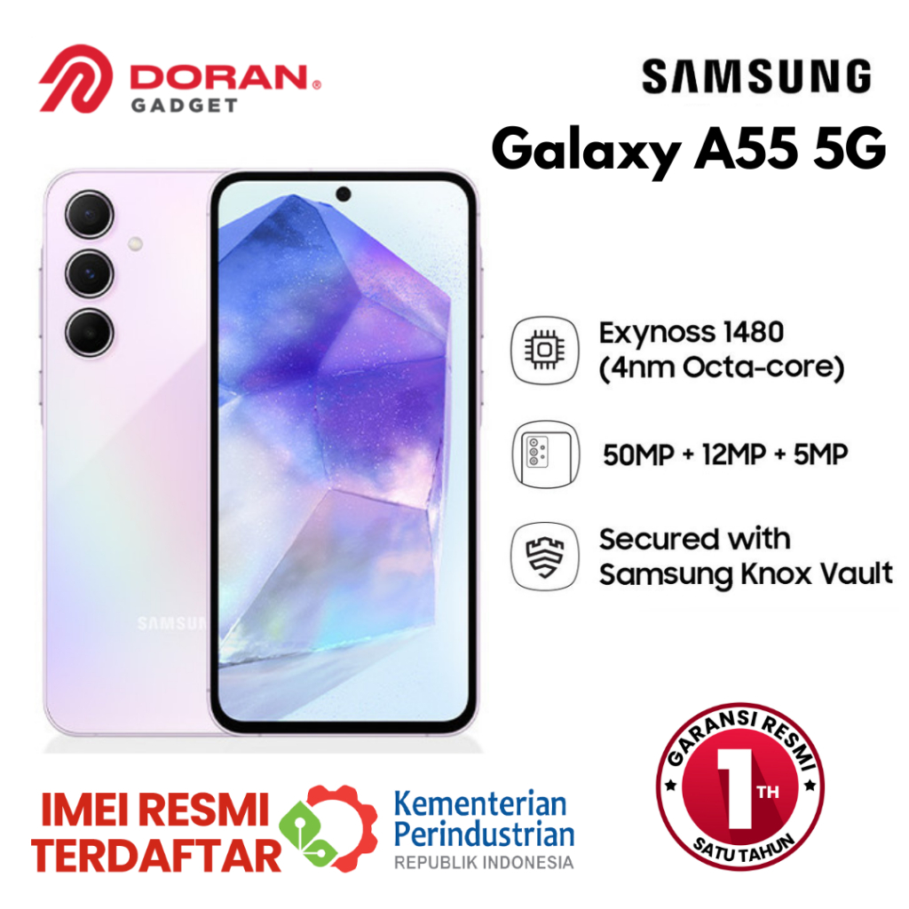 Jual Samsung Galaxy A55 5G 8/128GB | 8/256GB | 12/256GB - Garansi Resmi ...