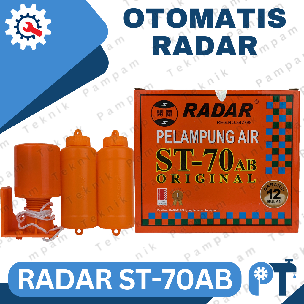 Jual Pelampung air Radar ST 70 AB oren - Otomatis tandon toren air - Liquid level control orange ...