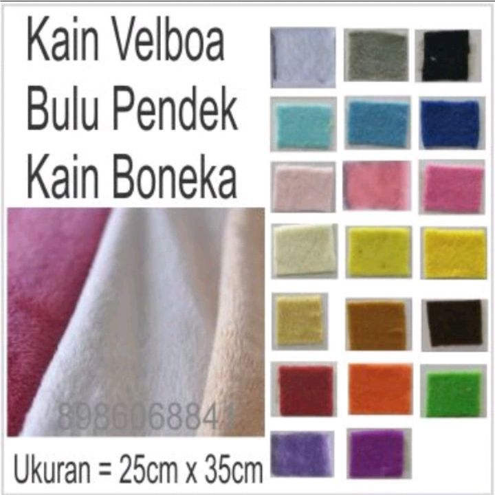 Jual Kain Velboa Bahan Boneka Halus dan Lembut Kain Boneka Bulu Pendek ...