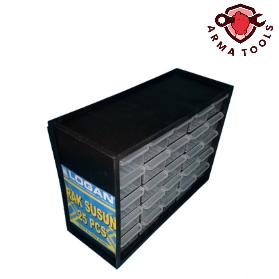 Jual Rak Susun 25 Slot Logan/rak penyimpanan/laci mini/rak square ...