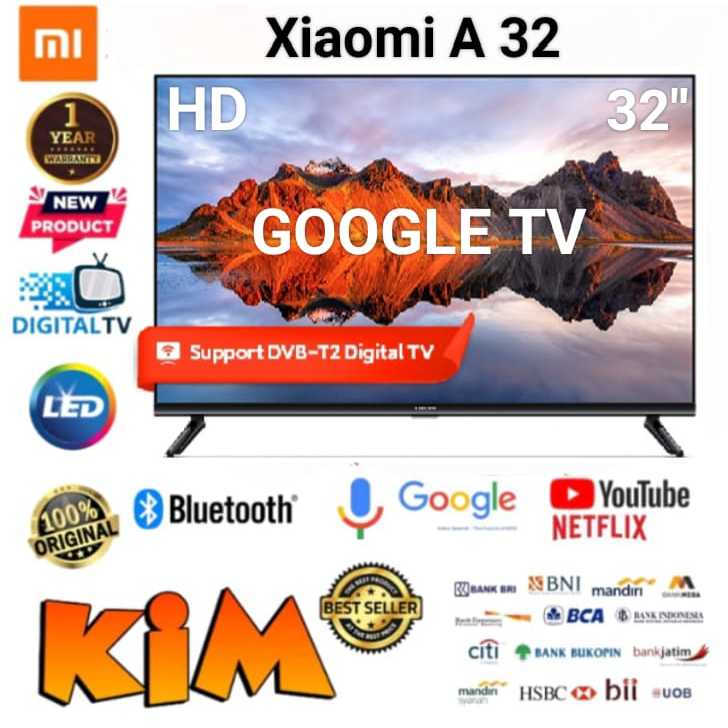 Jual Xiaomi Mi TV A 32 Led Smart 32 inch Google TV Digital - A32 New ...