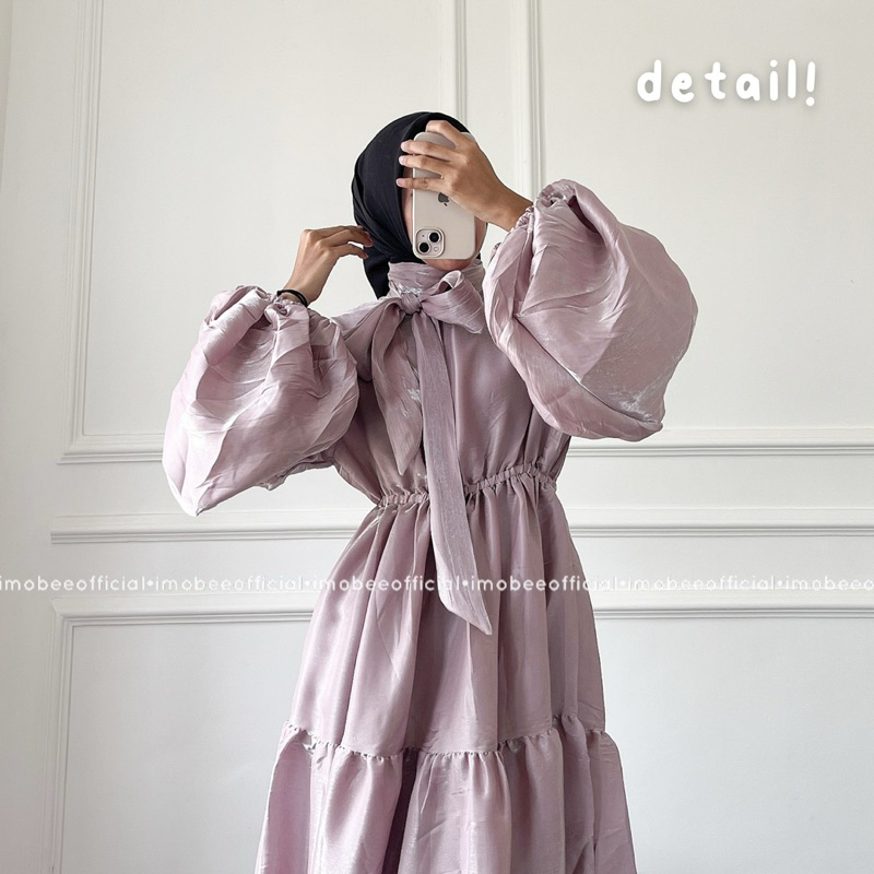 Jual THUMBELINA SHIMMER DRESS // DRESS GAMIS COTTON SHIMMER LENGAN ...