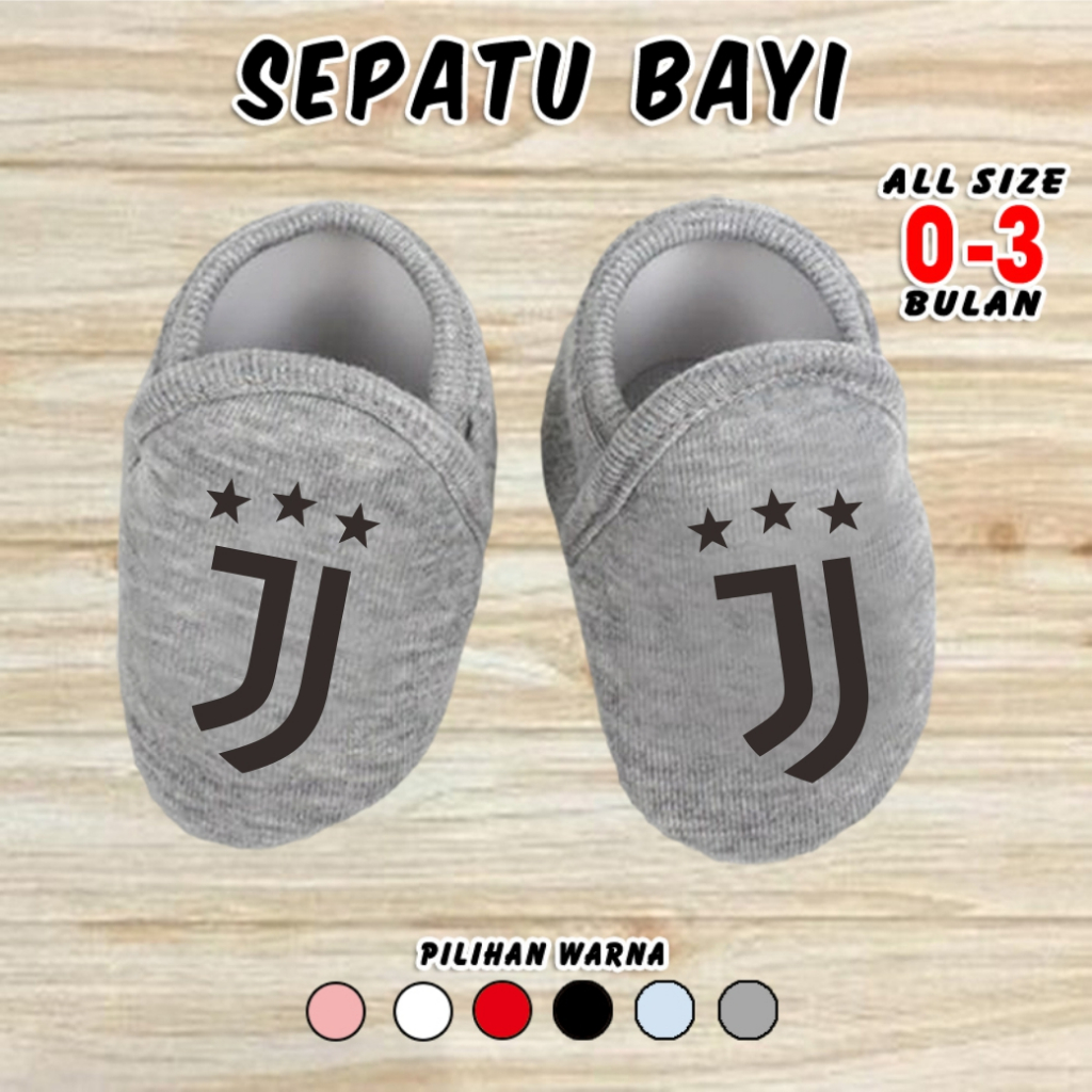 Jual Sepatu Bayi Klub Juventus Sepak Bola baby Shoes unisex cewek cowok ...