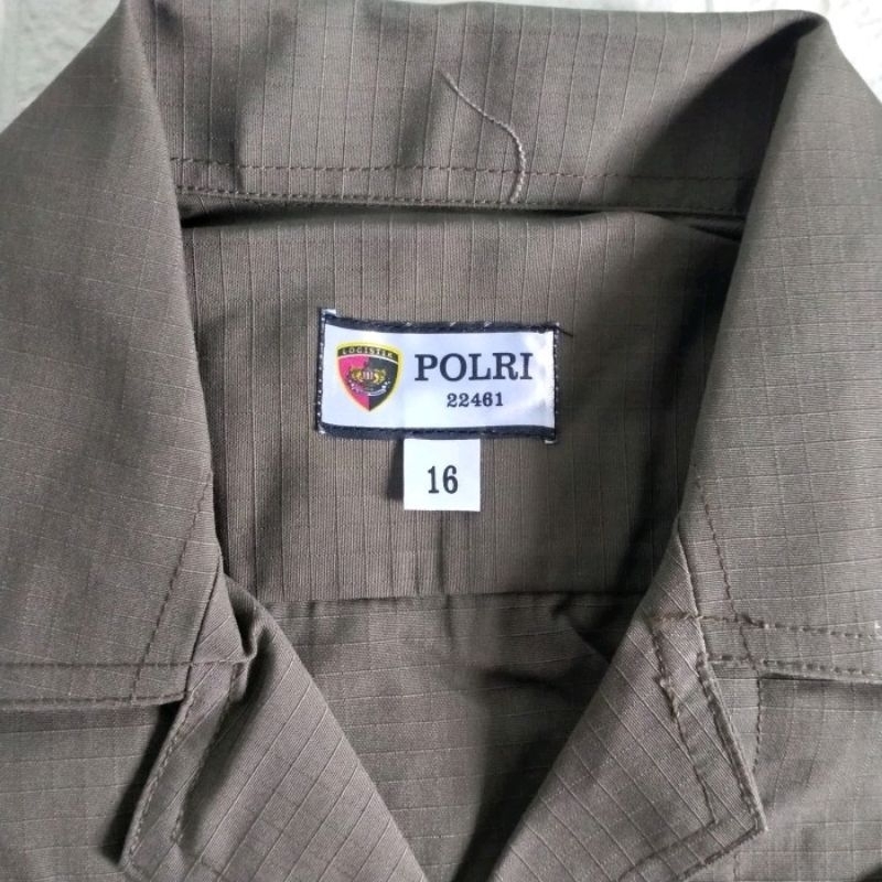 Jual PROMO Seragam PDL Hijau Polri Tactical Terbaru Asli jatah tahun ...