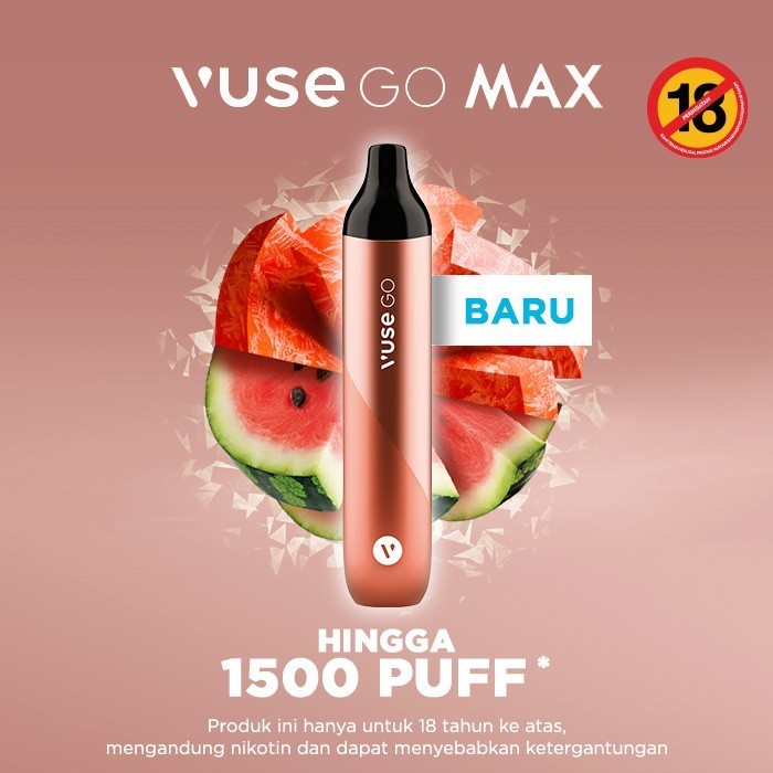 Jual VUSE GO MAX DISPOSABLE VAPE 1500 RASA WATERMELON ICE | Shopee ...