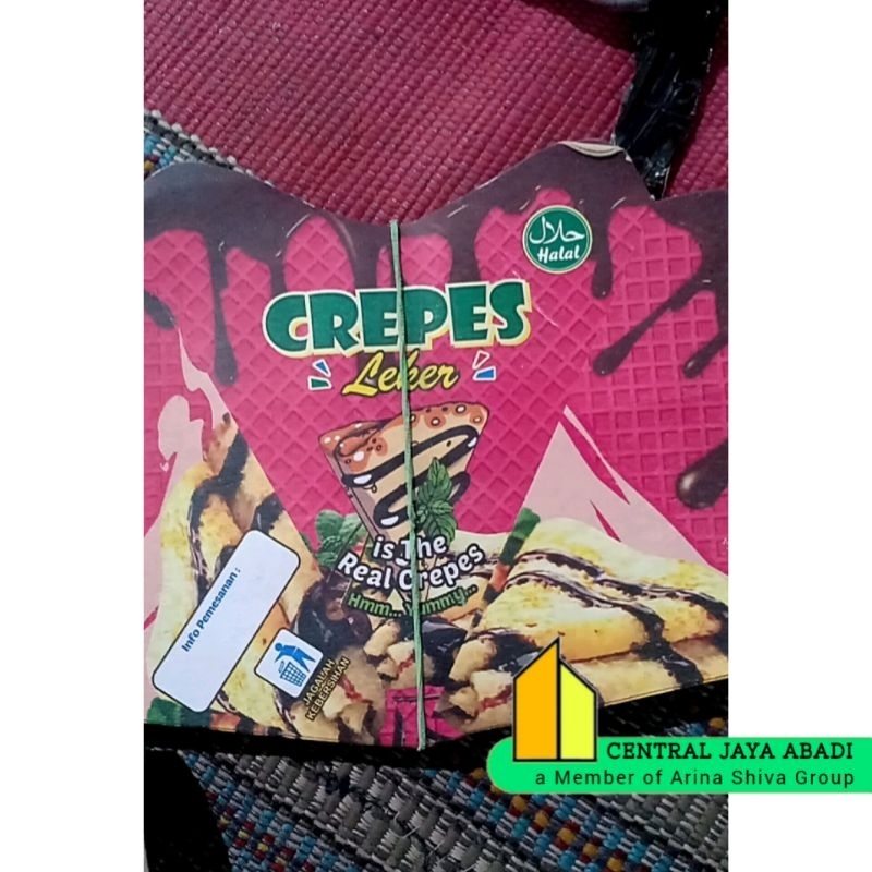 Jual [PAKET USAHA] 400 LEMBAR KEMASAN CREPES JUMBO BAHAN DUPLEK PUTIH ...