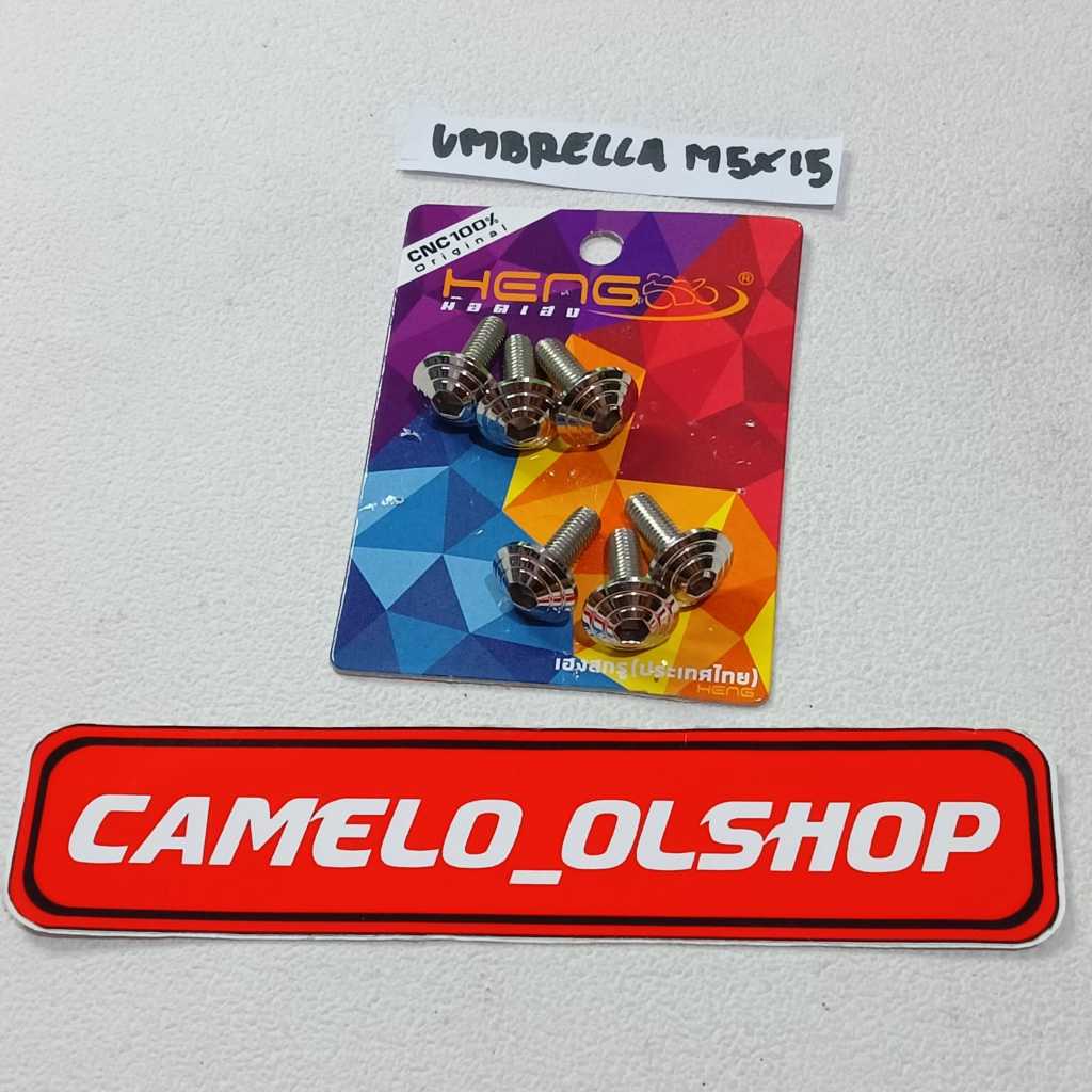 Jual baut probolt heng stainless M5x15 drat 8 panjang 1.5cm model ...