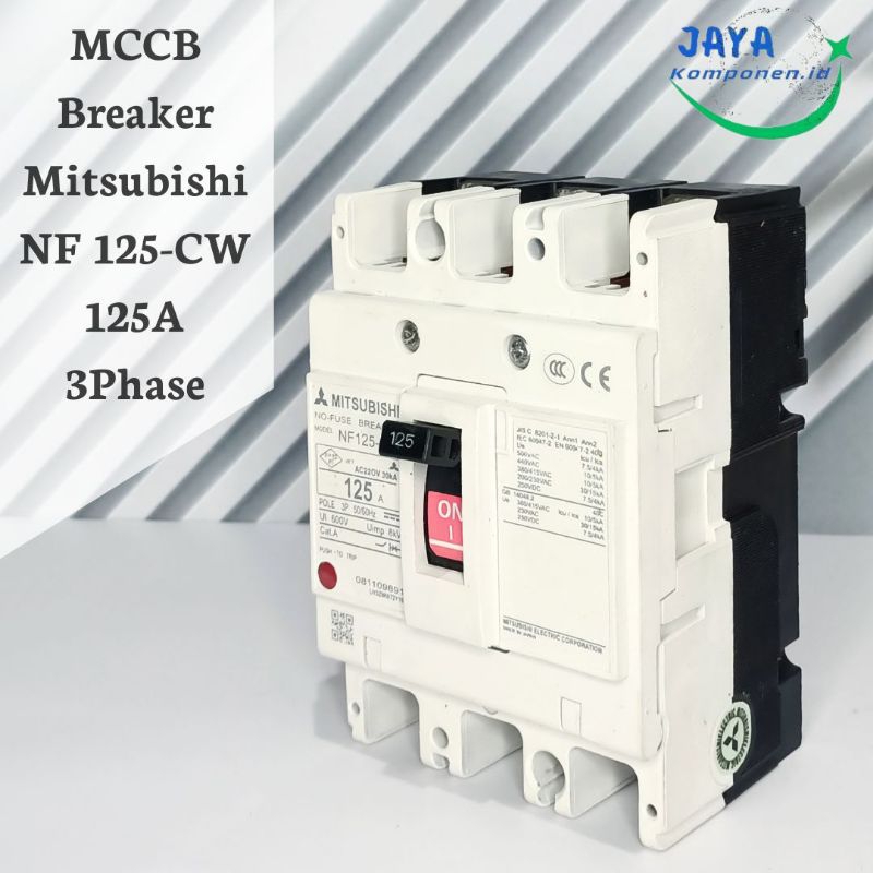 Jual MCCB BREAKER MITSUBISHI NF125-CW 125A | Shopee Indonesia