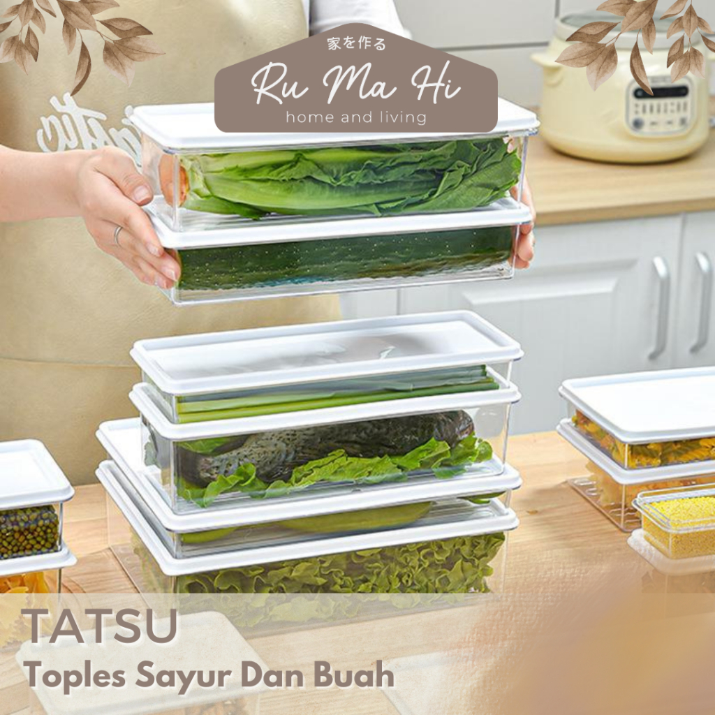 Jual RUMAHI -TATSU Kontainer Buah Buahan Transparan Container Fresh ...