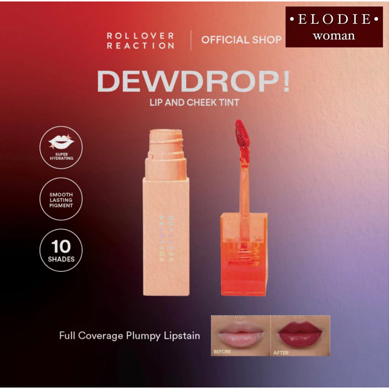 Jual ROLLOVER REACTION Dewdrop! 12hr+ Hydrating Long Lasting 2 in 1 ...