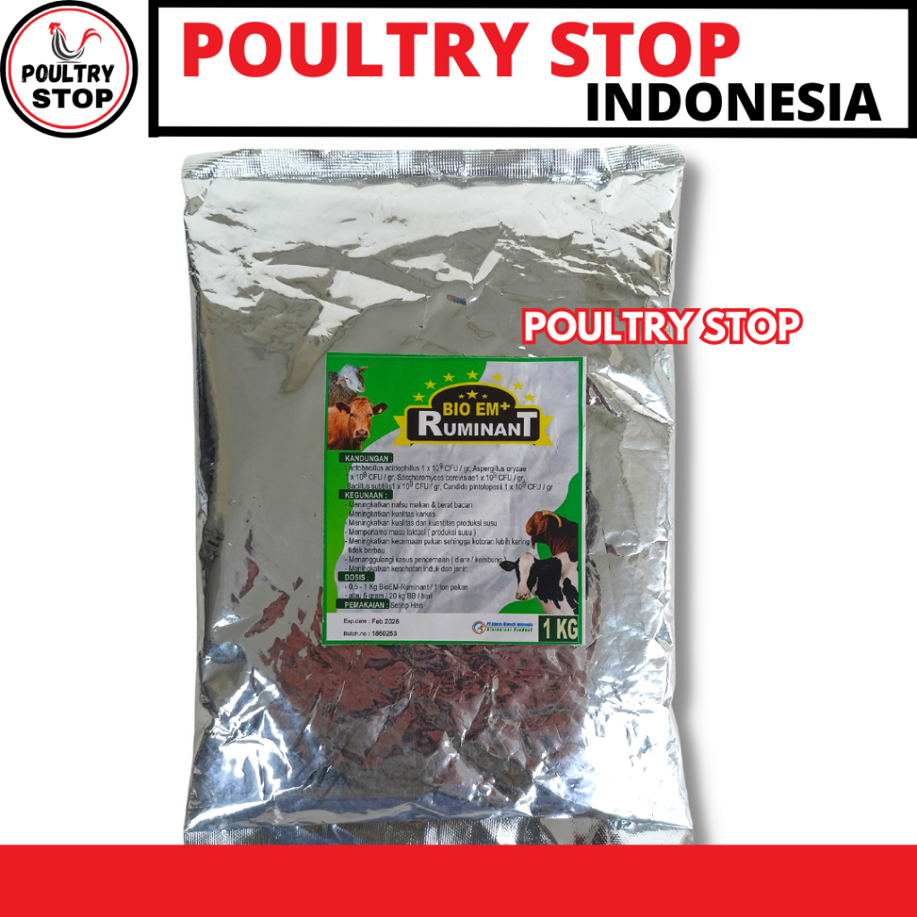 Jual Probiotik BIO EM PLUS KERING 1 kg - Probiotik Serbuk Ternak Sapi ...