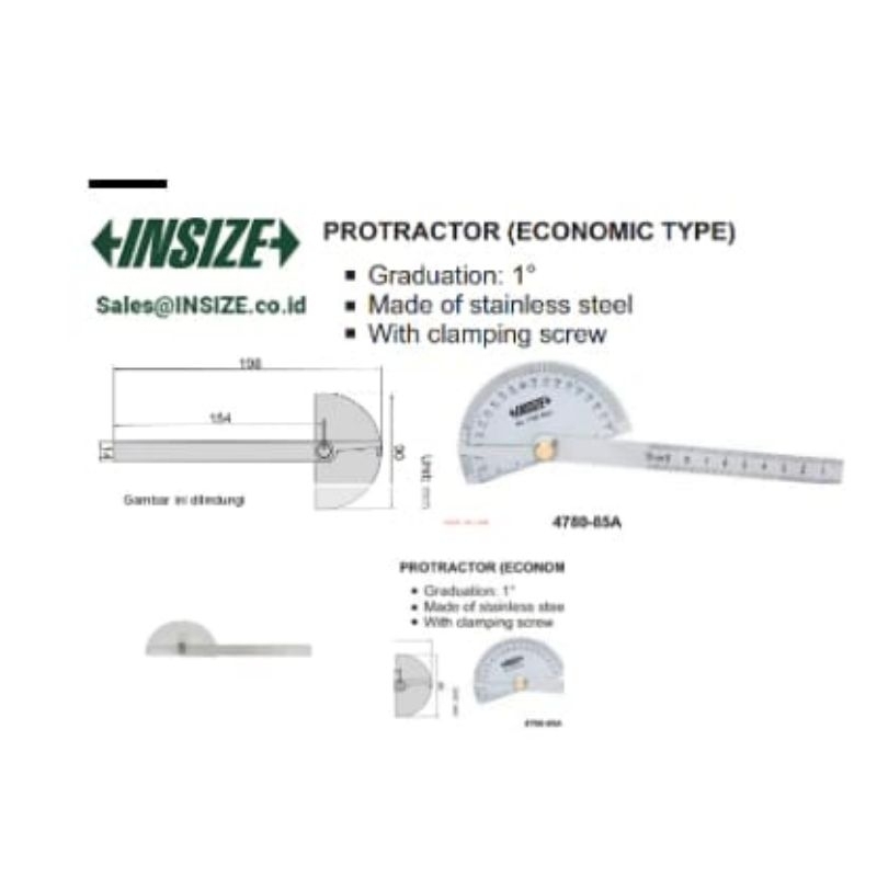 Jual INSIZE PROTRACTOR 4780-85A ALAT UKUR SUDUT | Shopee Indonesia