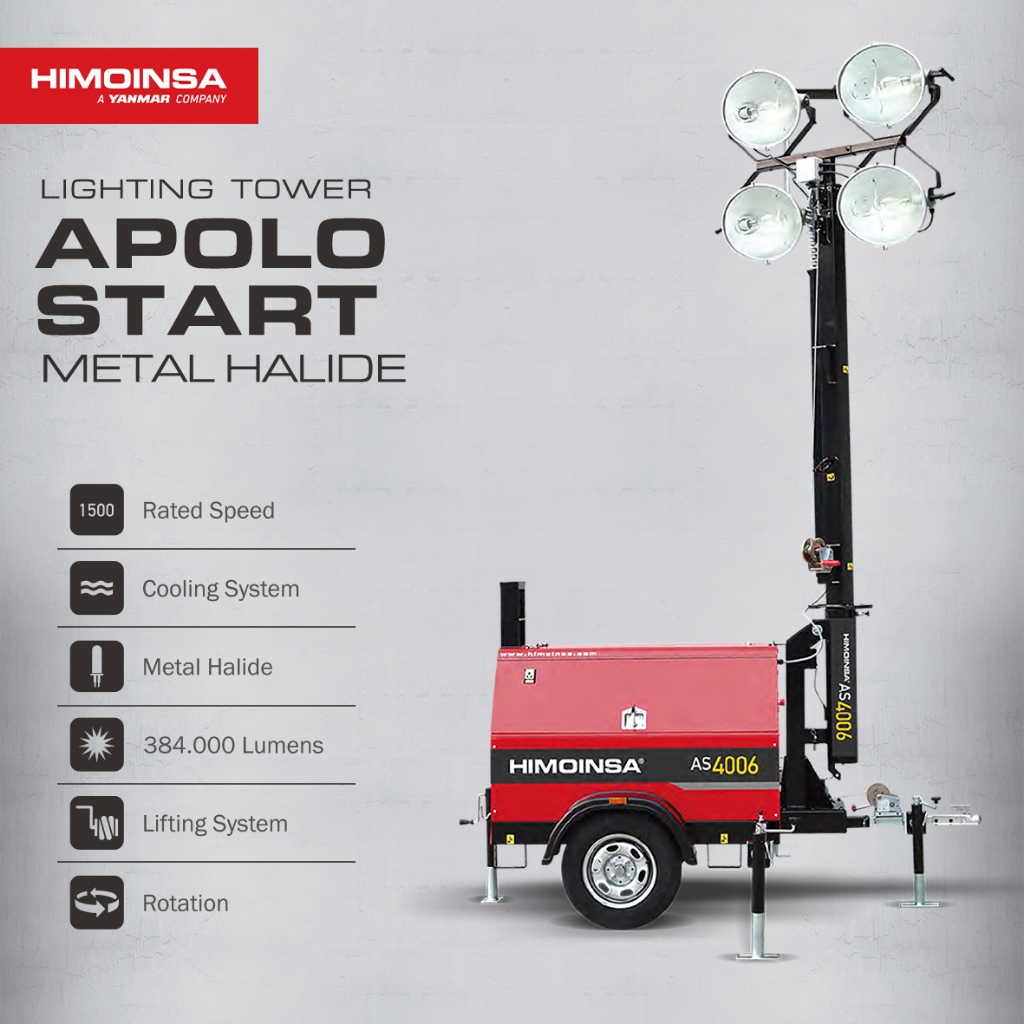 Jual Genset Lighting Tower Yanmar Apolo Start - Metal Halide AS4006 ...