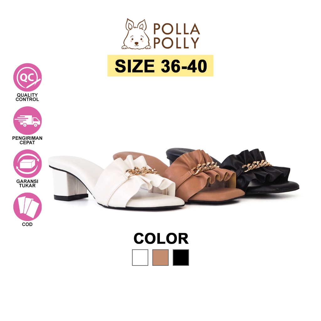 Jual Polla Polly X HA KYUNG - Sandal Heels Wanita - Heels 5 cm - Sandal ...
