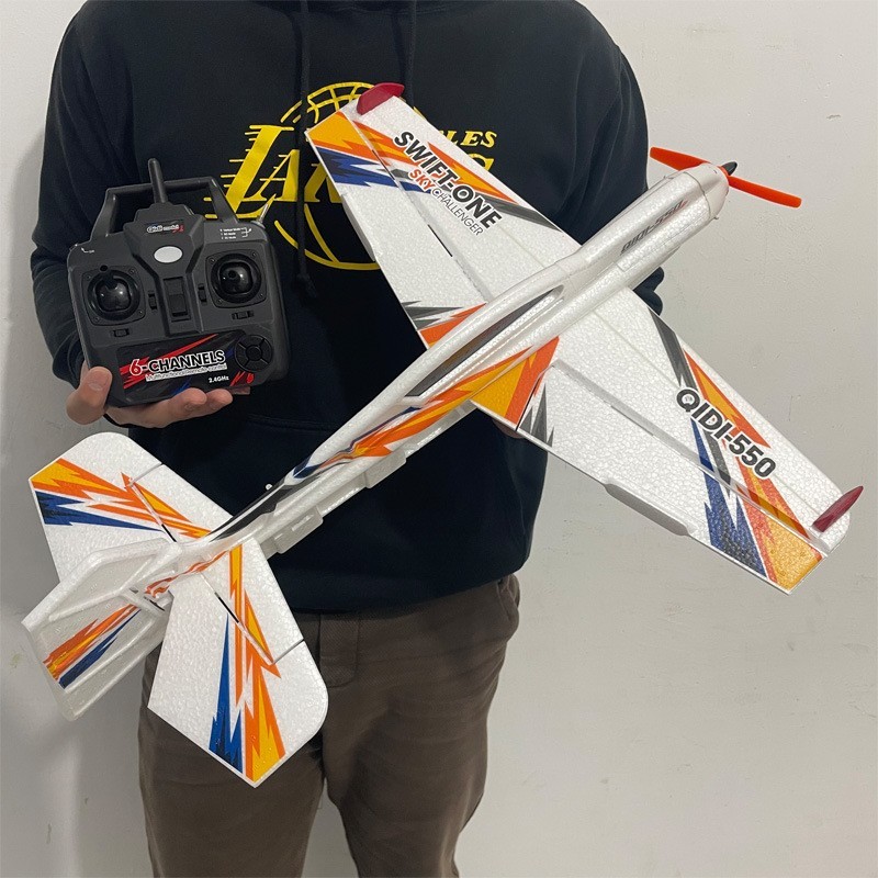 Jual rc plane brushless QIDI-550 6 channel 6-axis gyro 3D/6G pesawat rc ...