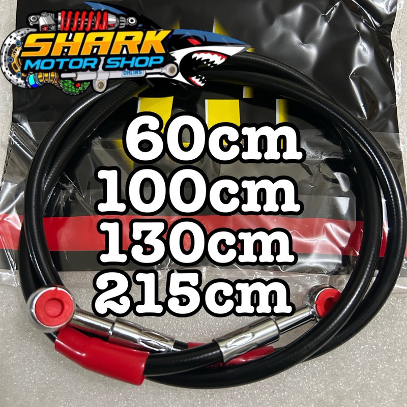 Jual selang rem hitam selang rem motor 60cm 90cm 100cm 130cm 215cm | Shopee Indonesia