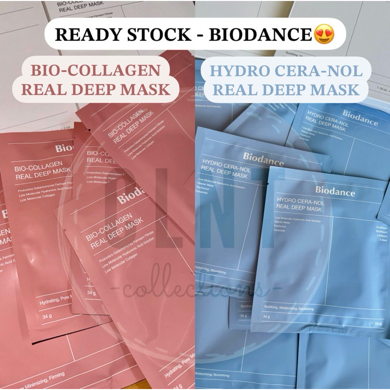 Jual [READY STOCK] BIODANCE BIO-COLLAGEN / HYDRO CERA-NOL REAL DEEP MASK (HARGA PER PCS ...