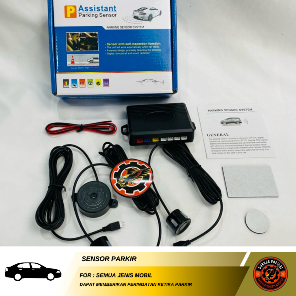 Jual Sensor Kamera Parkir Mobil LCD LENGKAP 2 Hitam | Shopee Indonesia