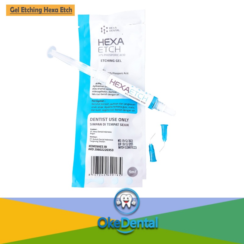 Jual Hexaetch Etching Gel 37% Phosphoric Acid - Bahan Etching Gigi Dental | Shopee Indonesia