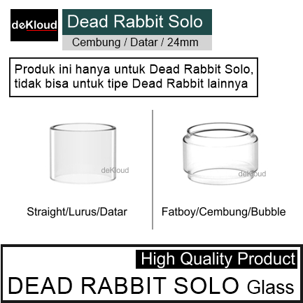 Jual DEAD RABBIT SOLO RTA Replacement Glass | 24mm | kaca tabung tank ...