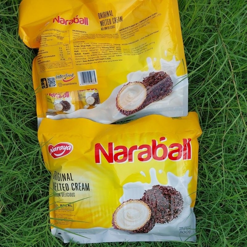 Jual Naraball Naraya coklat melted cream / wafer ball 300gr | Shopee ...