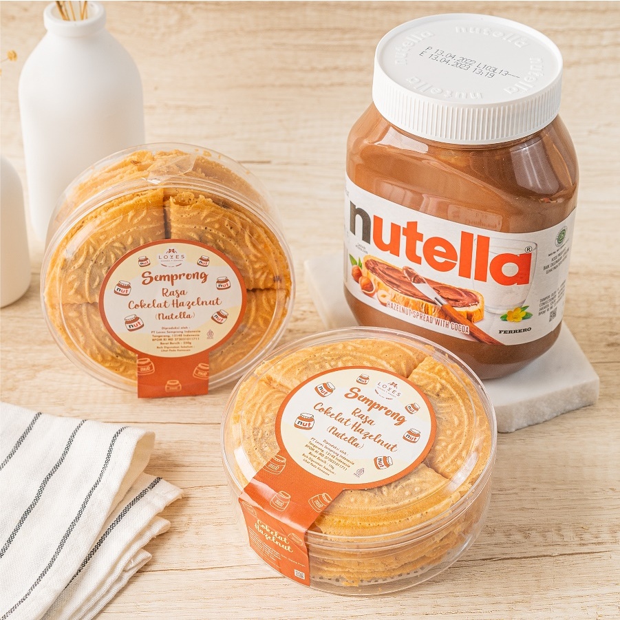 Jual Semprong Mini Nutella / Loves Semprong Mini isi Cokelat Hazelnut ...