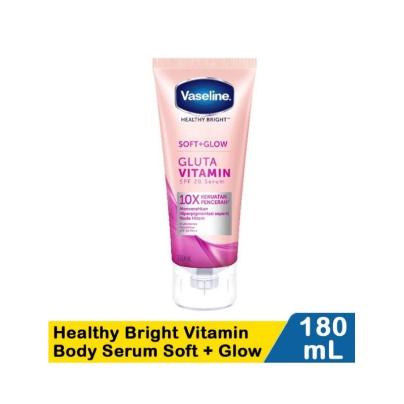 Jual Vaseline Healthy Bright Soft + Glow Gluta Vitamin Serum Spf20 ...