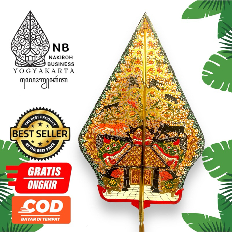 Jual Wayang Kulit Alusan Mini Gunungan Kayon Gapit Sungu Ukuran 30cm ...