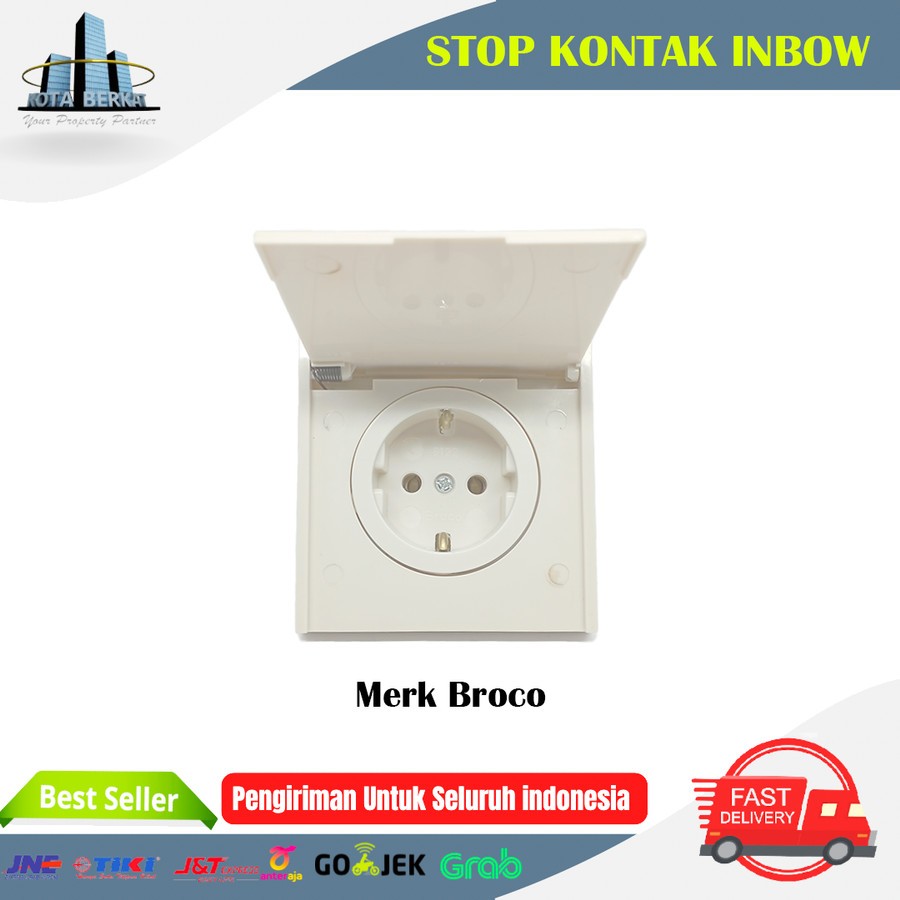 Jual STOP KONTAK TUTUP TUNGGAL BROCO / STOP KONTAK INBOW BROCO | Shopee ...