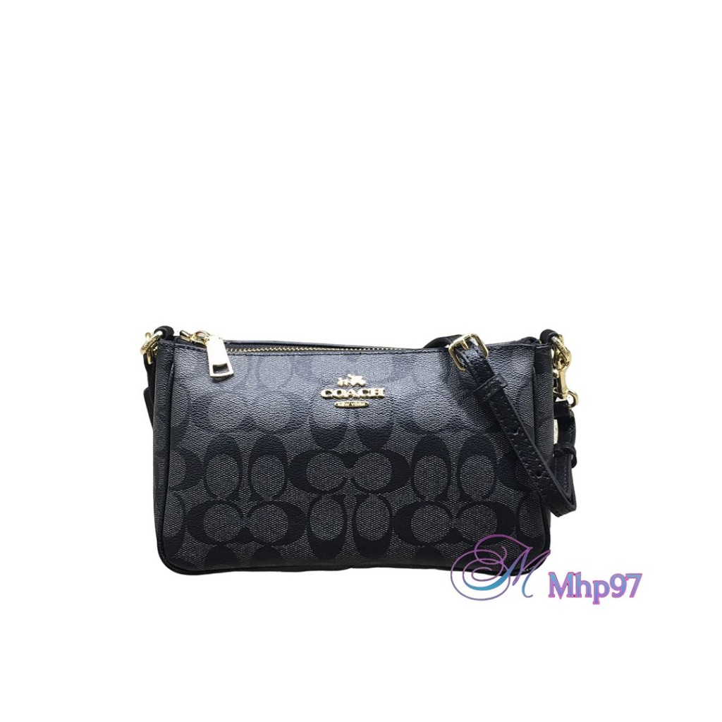 Jual COACH Top Handle Pouch in Signature | Shopee Indonesia