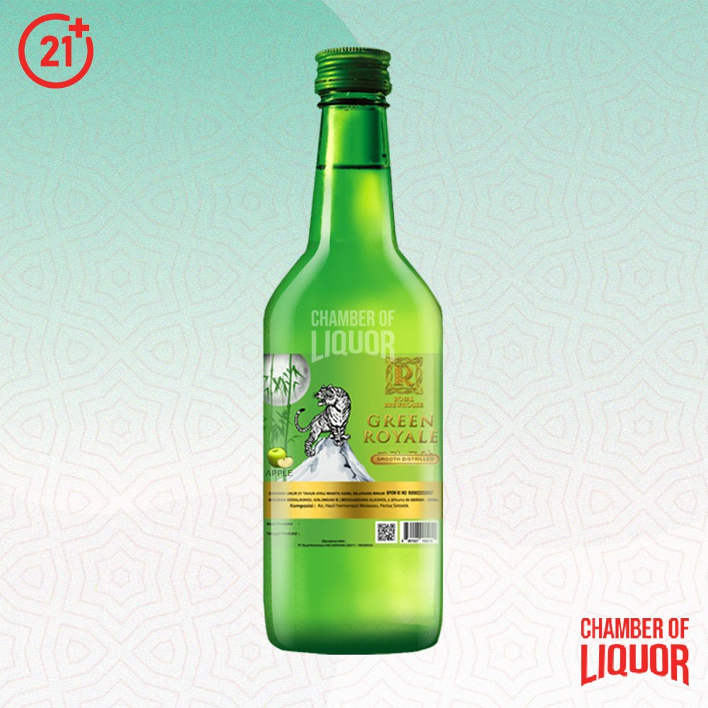 Jual Royal Brewhouse Green Royale Apple Soju Apel 350ml | Shopee Indonesia
