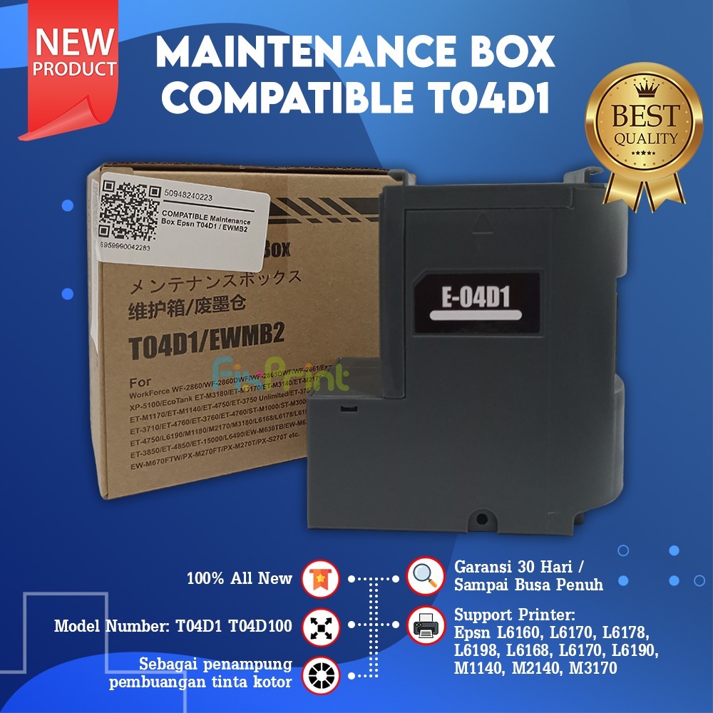Jual Maintenance Box T04D1 Printer Epson L6160 L6170 L6190 L6290 L6460 ...