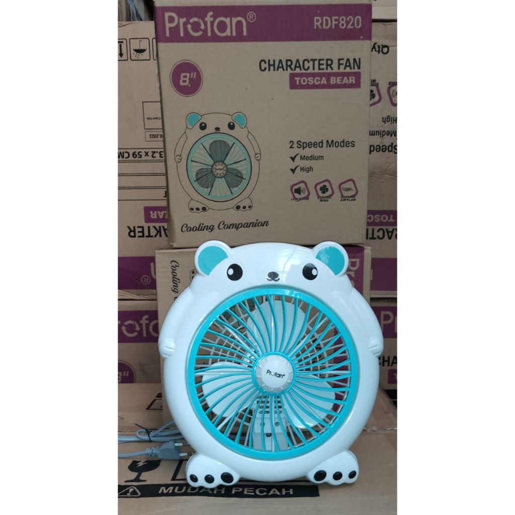 Jual Kipas Angin Karakter Profan Box Fan kipas meja bahan kilat ...