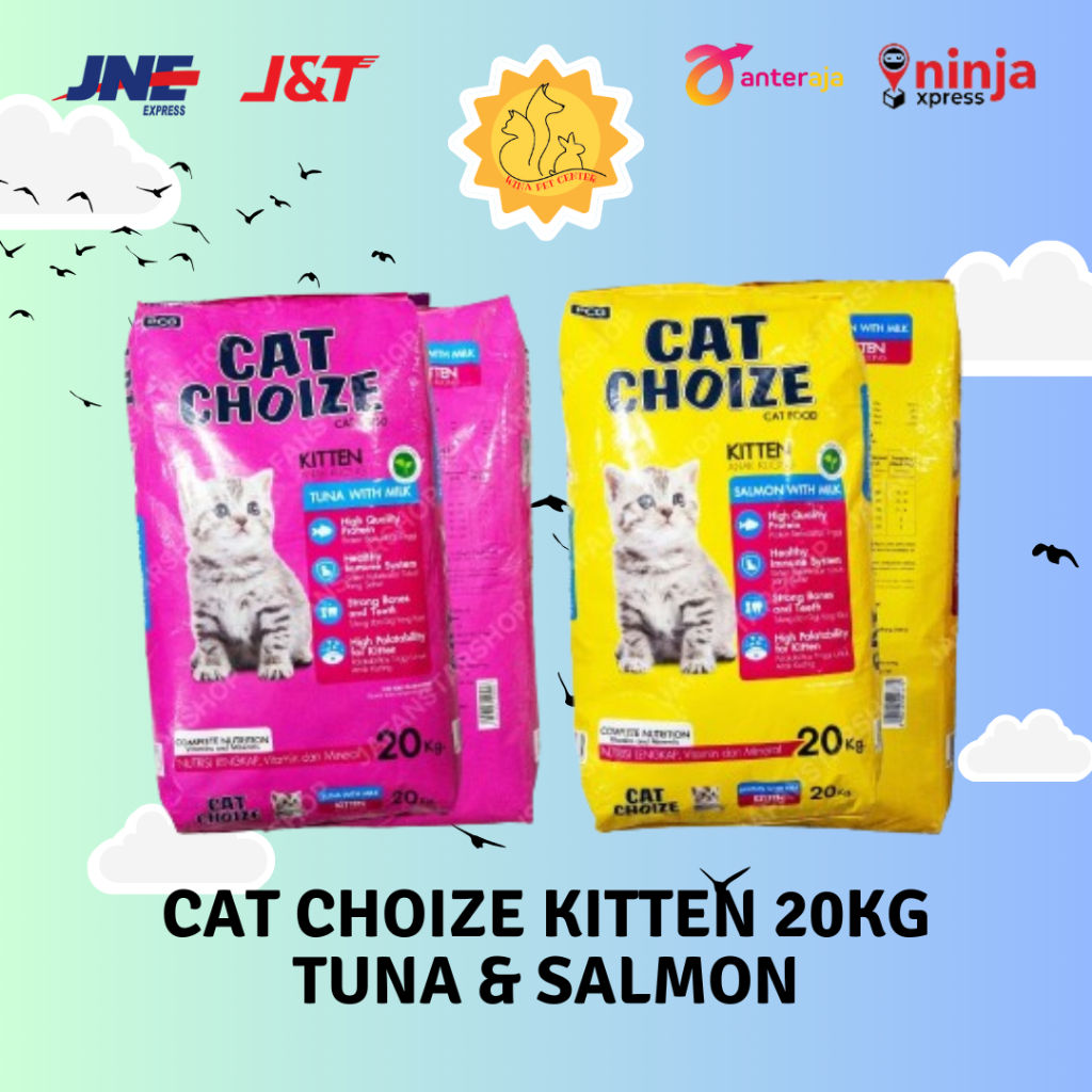 Jual cat choize kitten 20kg makanan anak kucing 20 kg cat choize kitten ...