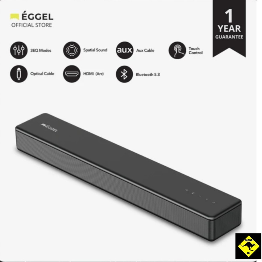Jual Eggel Stage SoundBar / Sound Bar with Built-In Woofer | Shopee ...