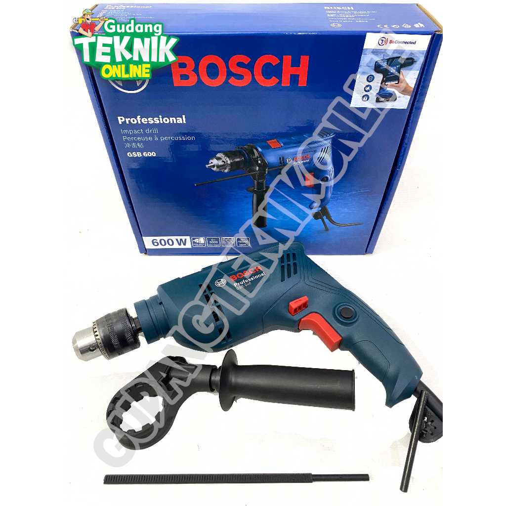 Jual Mesin Bor Tangan 13mm BOSCH GSB600 / Impact Drill Bor Listrik Kayu ...