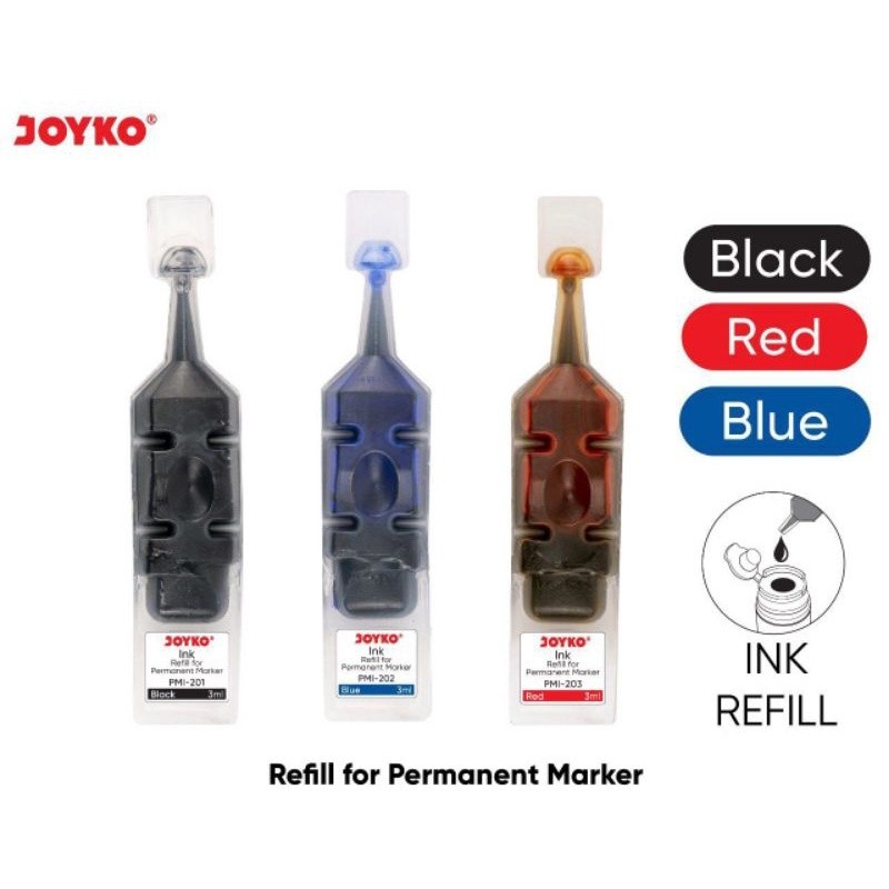 Jual Refill Ink Marker / Isi Ulang Tinta Spidol Permanen - JOYKO ...